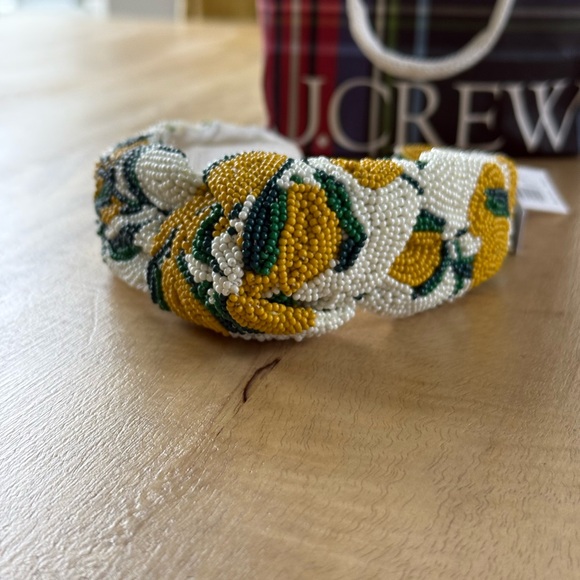 J. Crew | Accessories | Jcrew Beaded Limoncello Headband New | Poshmark